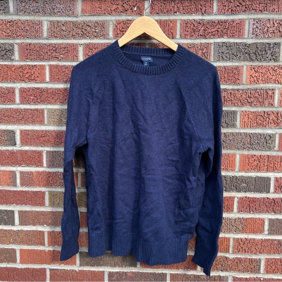 J. Crew | Sweaters | J Crew Navy Blue Crewneck Pullover Sweater | Poshmark